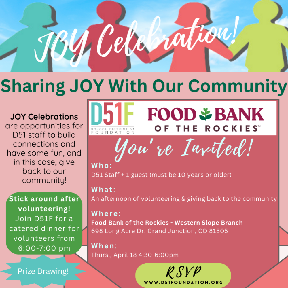 D51F is sharing JOY with our community! | District 51 Foundation